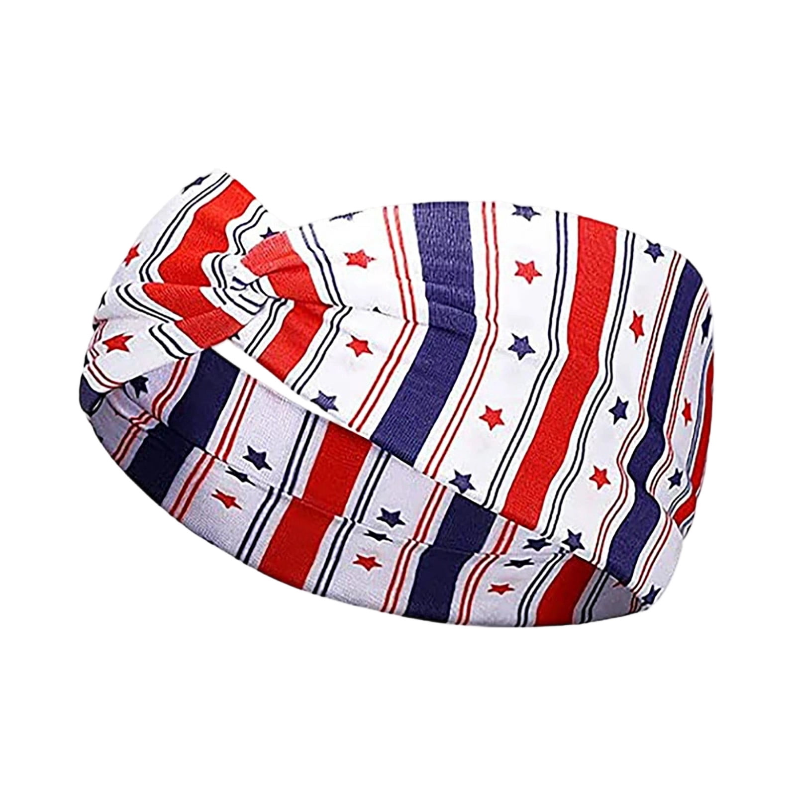 1Pcs Patriotic Headband American Flag with Twisted Knot Design Hair ...