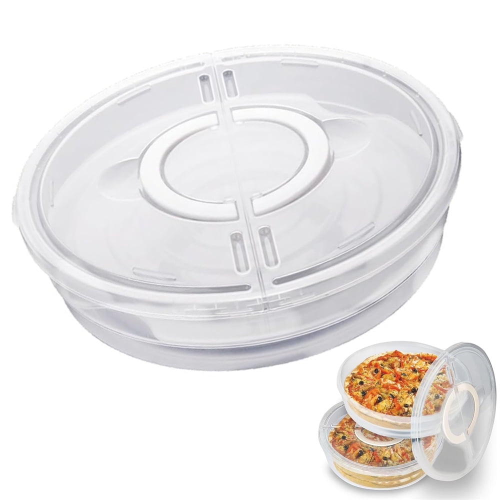 1Pcs Pie Container with Lid,Pizza Slice Storage Container with Handle ...