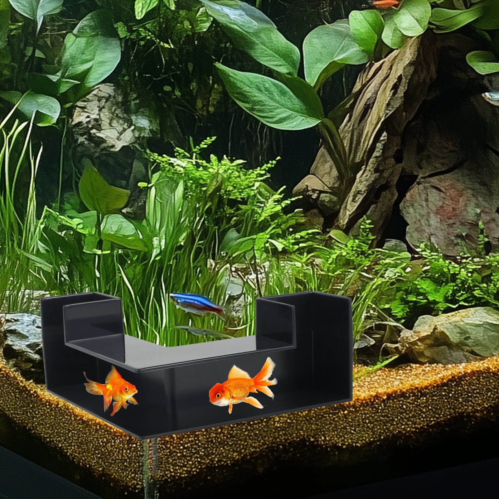 1Pcs Plastic Aquarium Underground Tunnel Sturdy L Shape Shrimp Hides ...