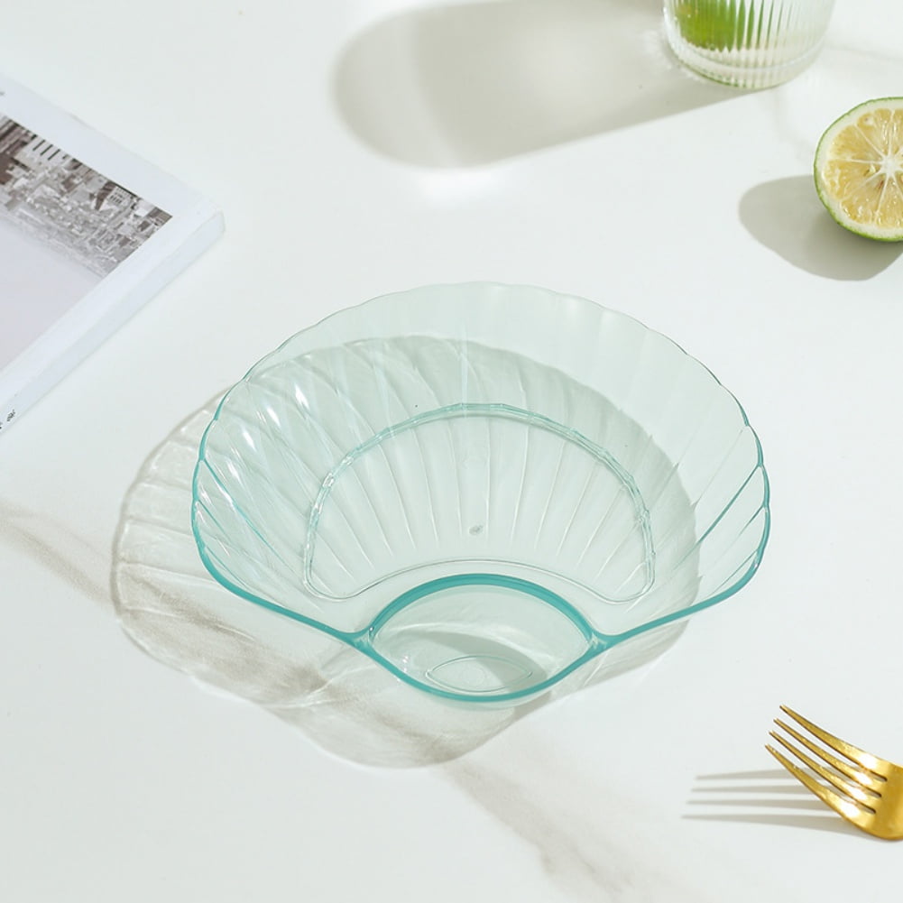 1Pcs Plastic Decorative Sea Shell Conch Shaped Plate Snack Dessert ...