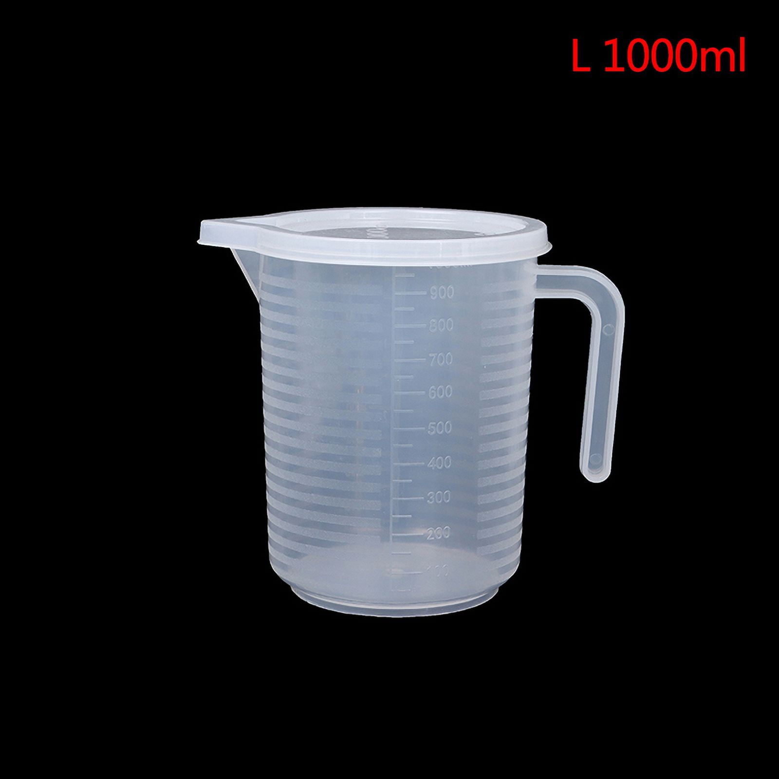 1Pcs Plastic Liquid Measuring Cup Jug Pour Spout Surface With Lid ...