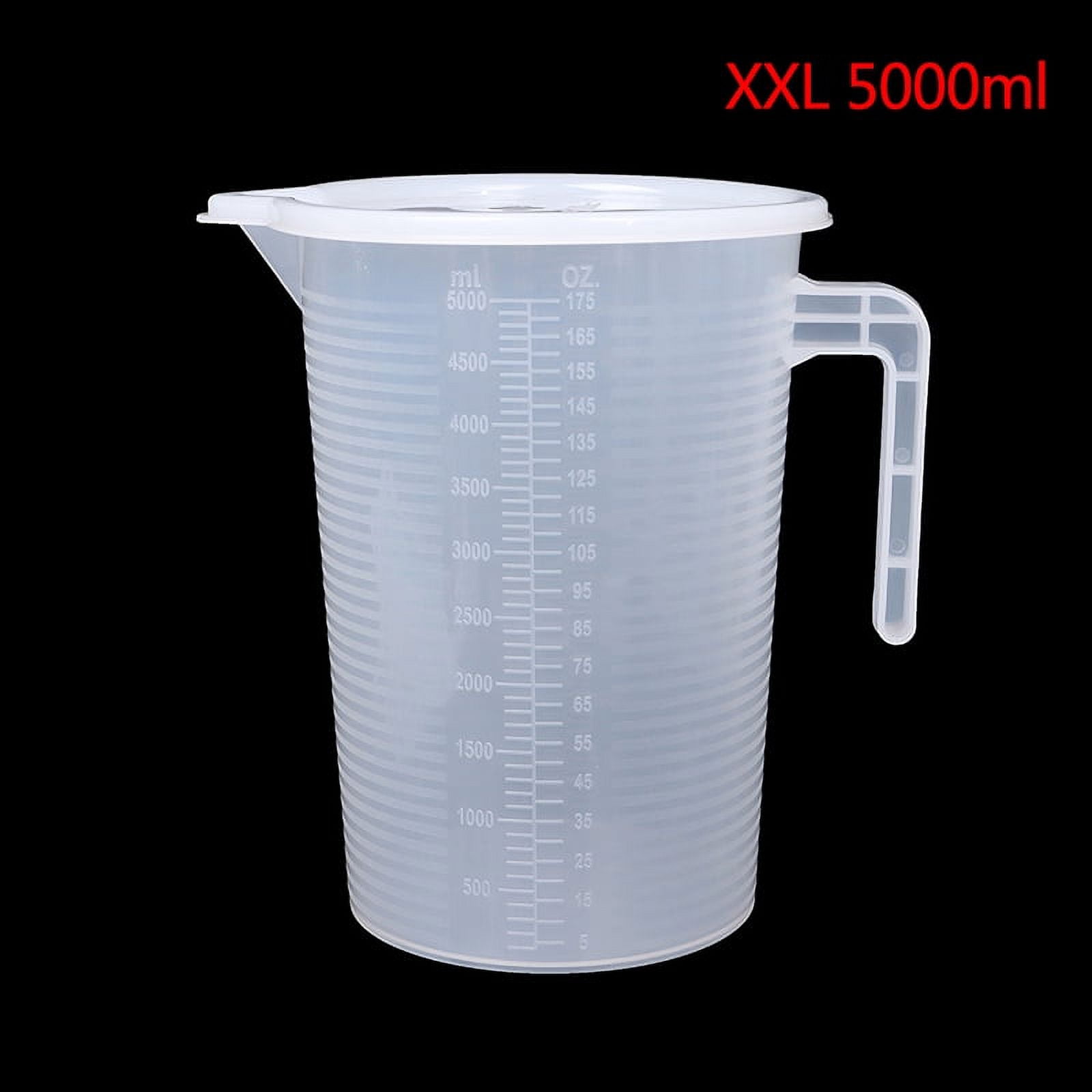 1Pcs Plastic Liquid Measuring Cup Jug Pour Spout Surface With Lid ...