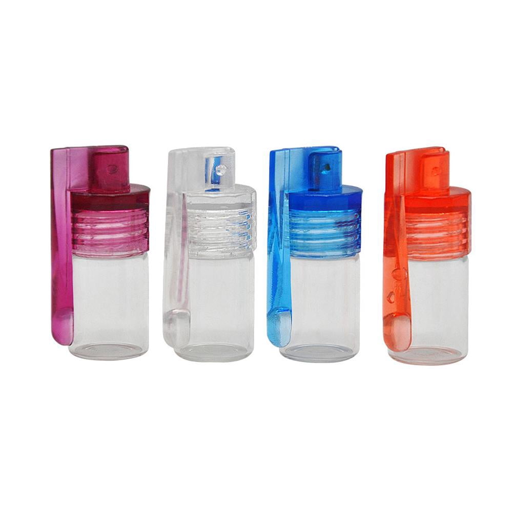 1Pcs Portable Glass Snuff bottles Waterproof Pill Case Sealed Pill ...