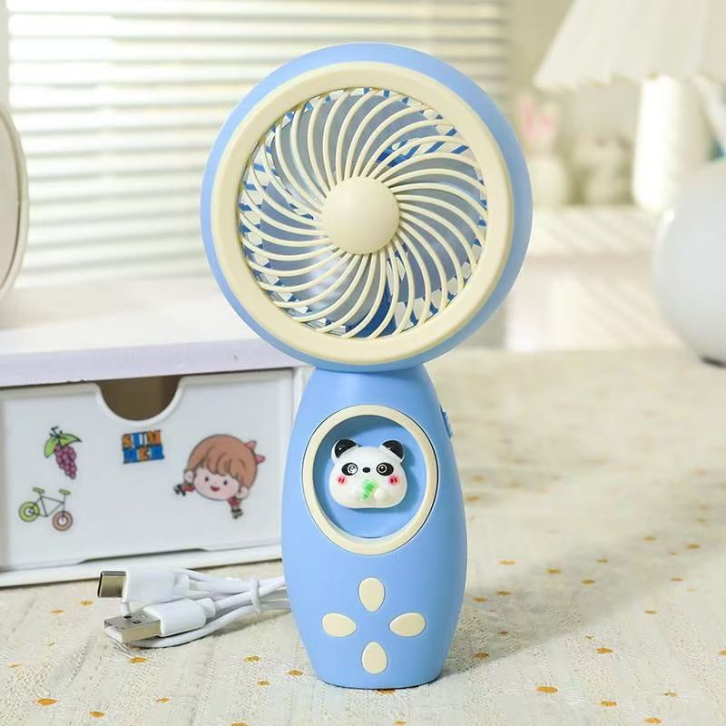 1Pcs Portable Mini Wireless Fan USB Rechargeable Handheld Cute Cat Ears ...