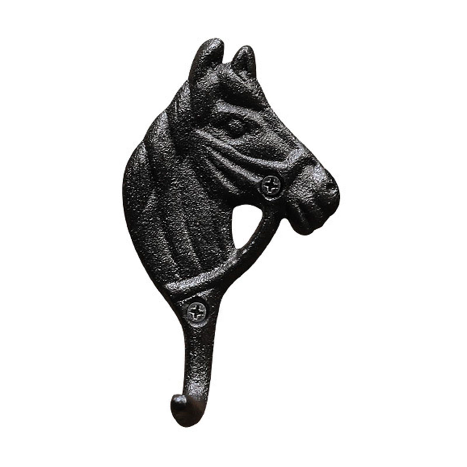 1Pcs Practical Vintage Cast Iron Horse Head Wall Hooks Antique, Coat ...