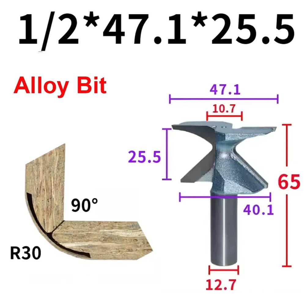 1Pcs R30 1/2 Inch Router Drill Bit Seamless Blue Router Integrated ...
