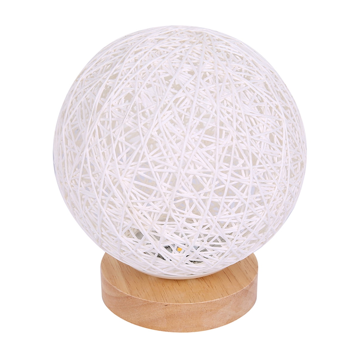 1Pcs Rattan Ball Moon Light, Rattan Ball Round Lampshade with USB ...