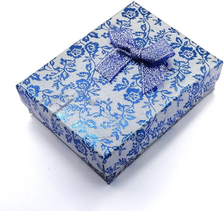 1Pcs Rectangle Cardboard Jewelry Set Boxes Jewelry Boxes with Bowknot ...