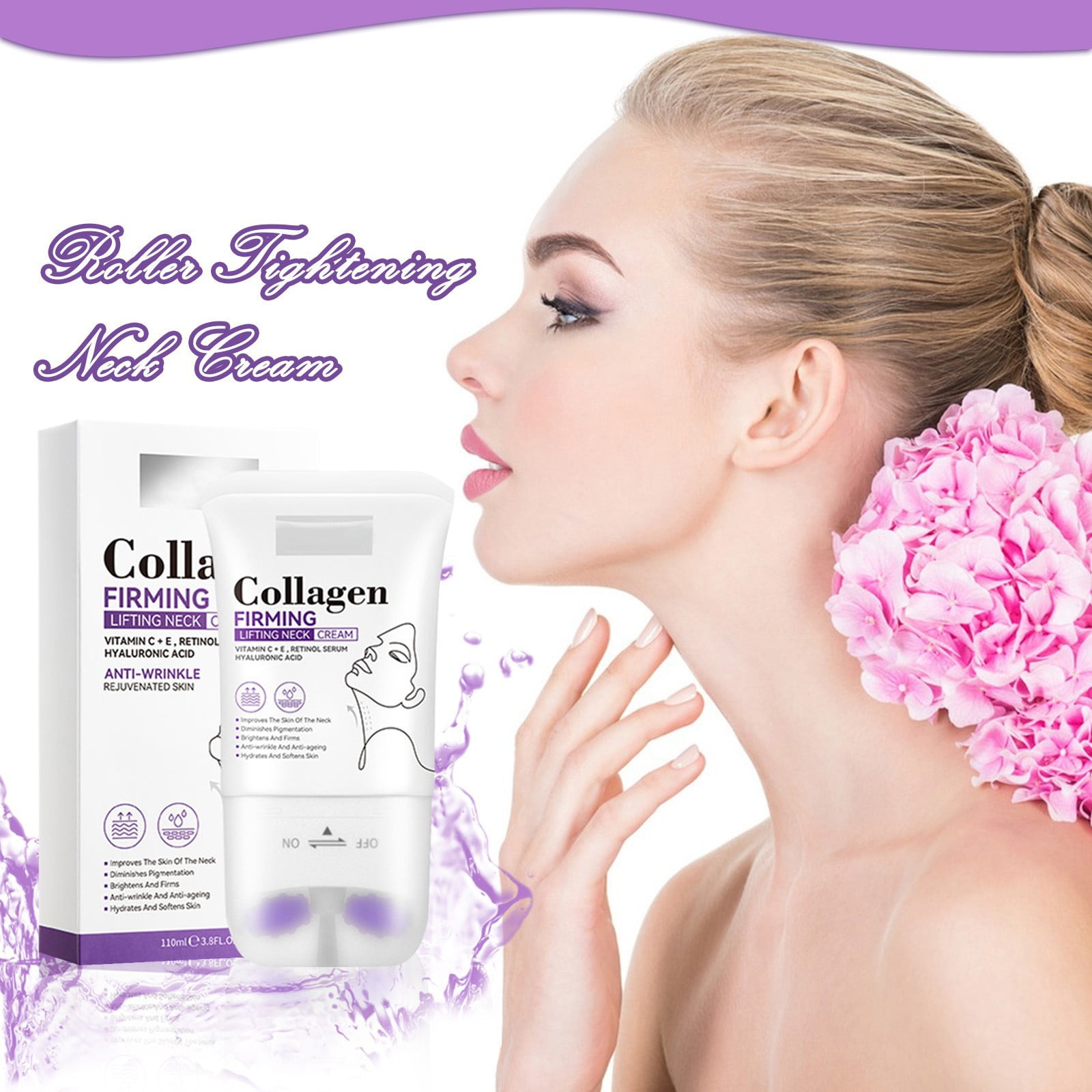 1Pcs Sadoer Neck Collagen Cream-Collagen Firming Lifting Neck Cream ...