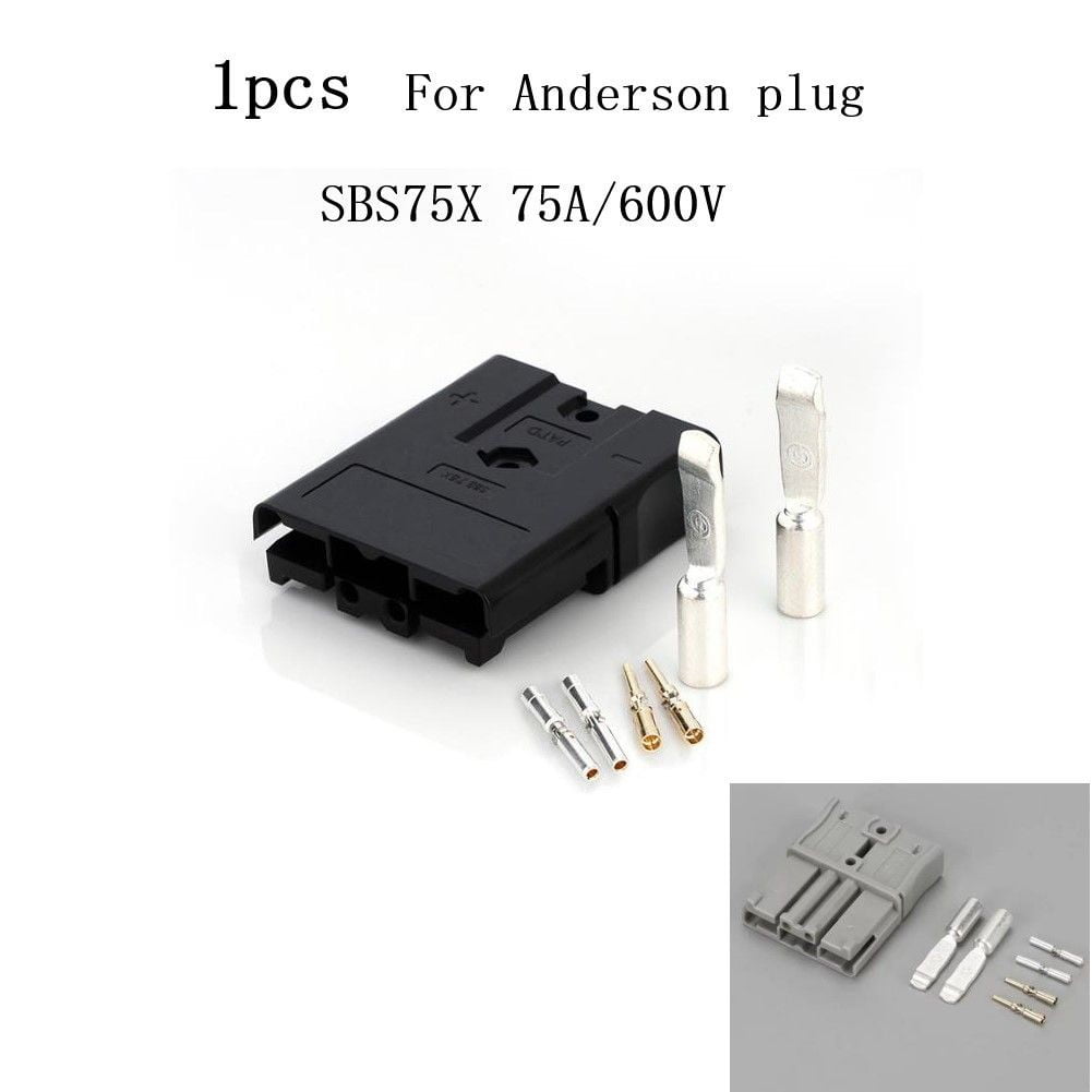 1Pcs Sbs75X 75A600V Lithium Battery Connector With Kit Black YIWEI ...
