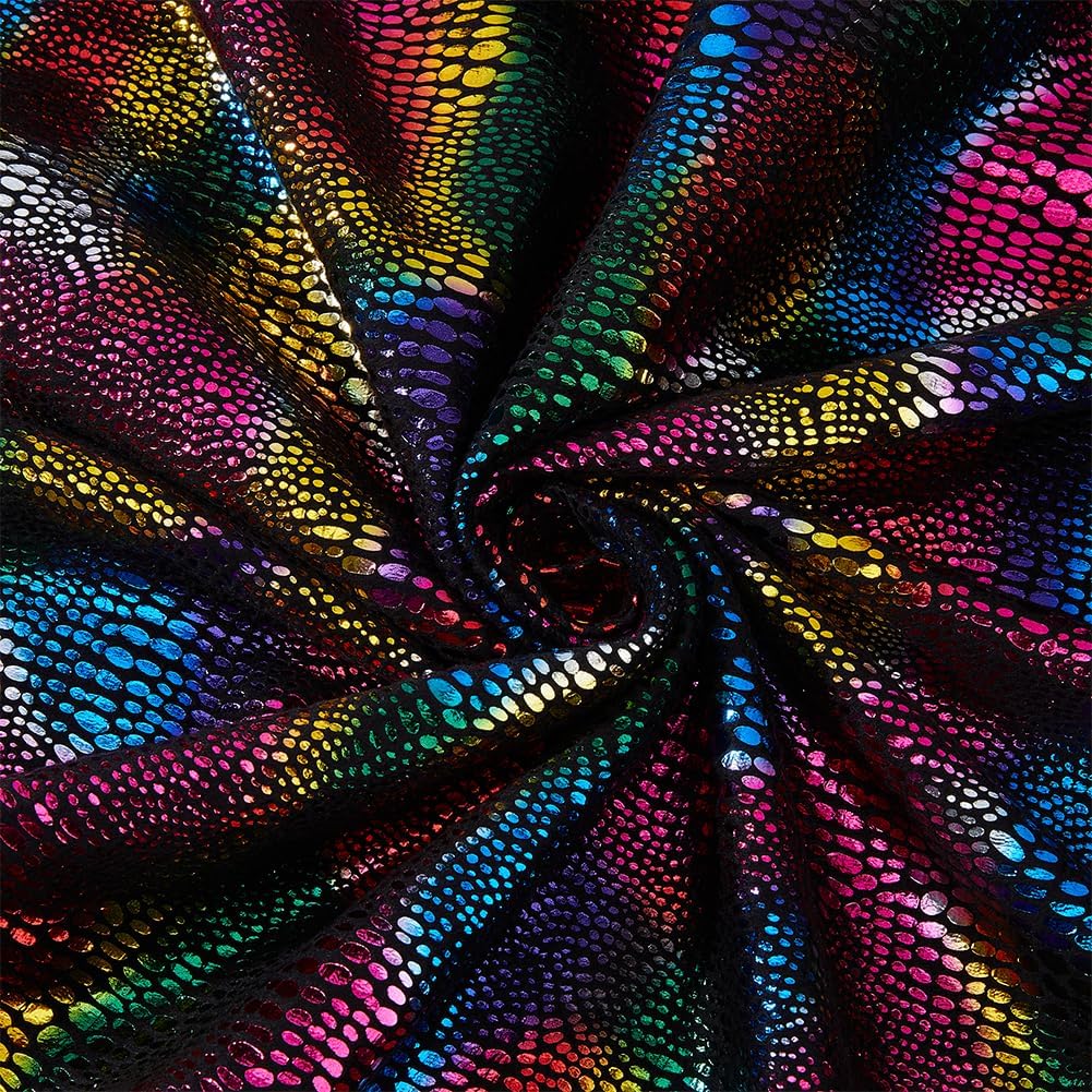 1Pcs Sequin Fabric 1.75x1m Iridescent Hologram Glitter Fabric Clothing ...