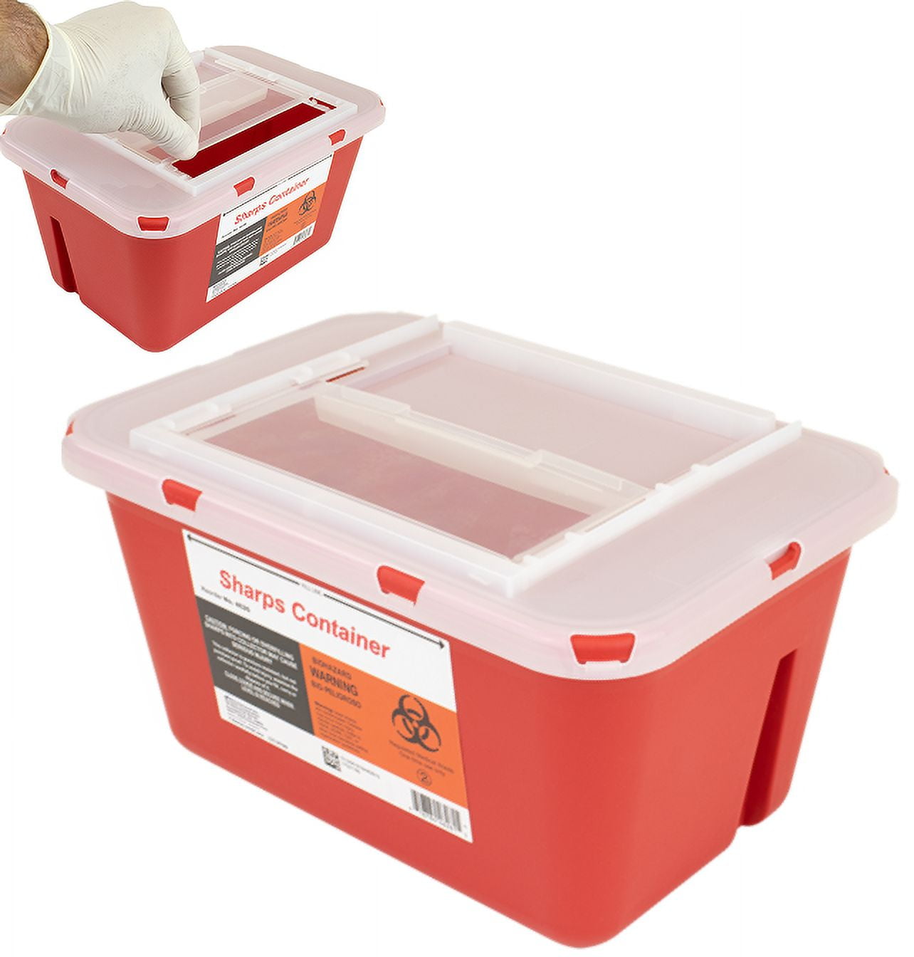 1Pcs Sharps Container 1 Gallon Large Safely Biohazard Med Waste ...