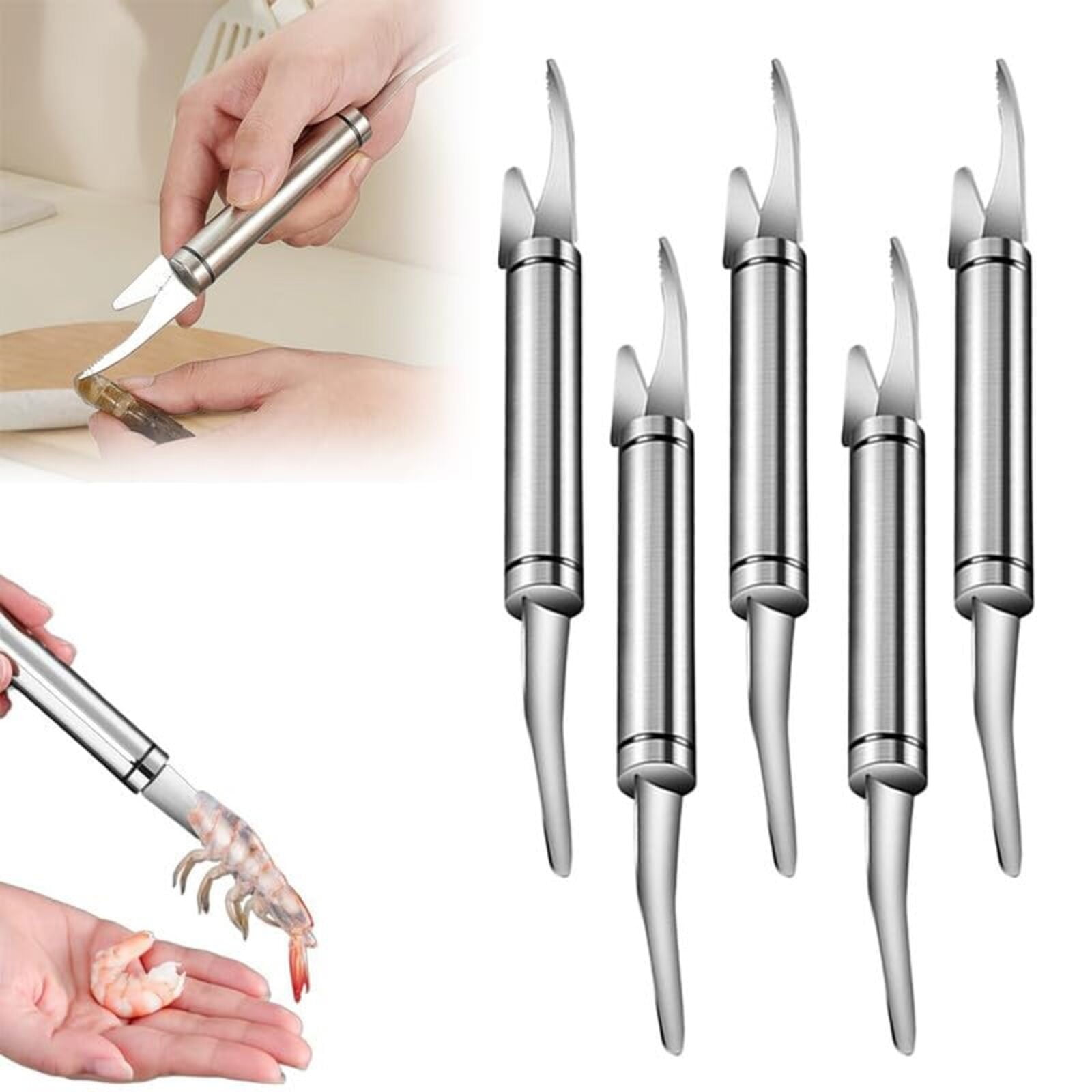 1Pcs Shrimp Deveiner Tool and Peeler, Toadfish Shrimp Cleaner, 5 in 1 ...