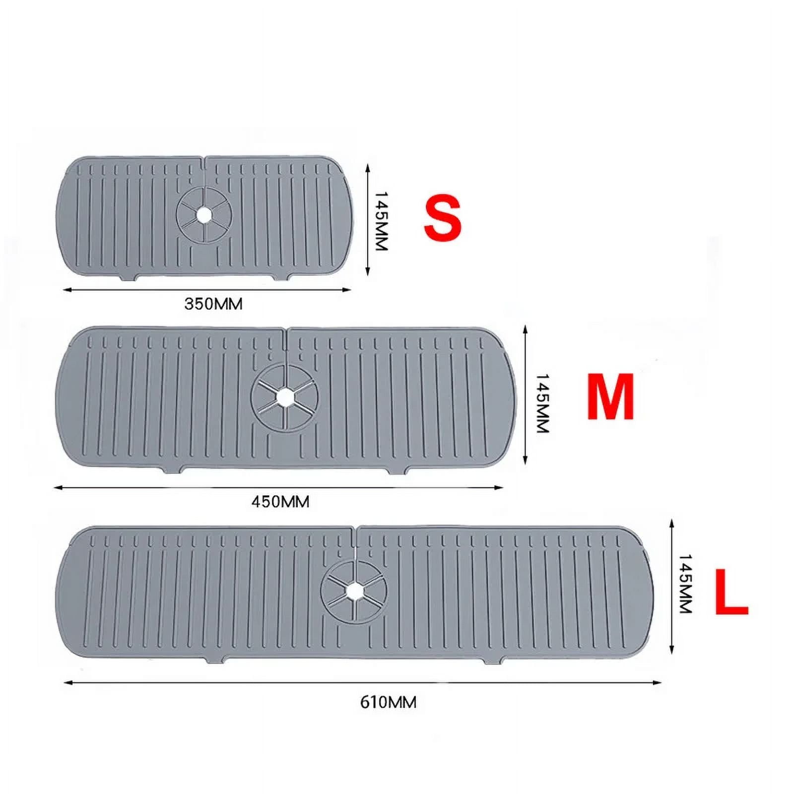 1Pcs Silicone Faucet Mat Water Ripples Kitchen Bathroom Drainage Pad ...