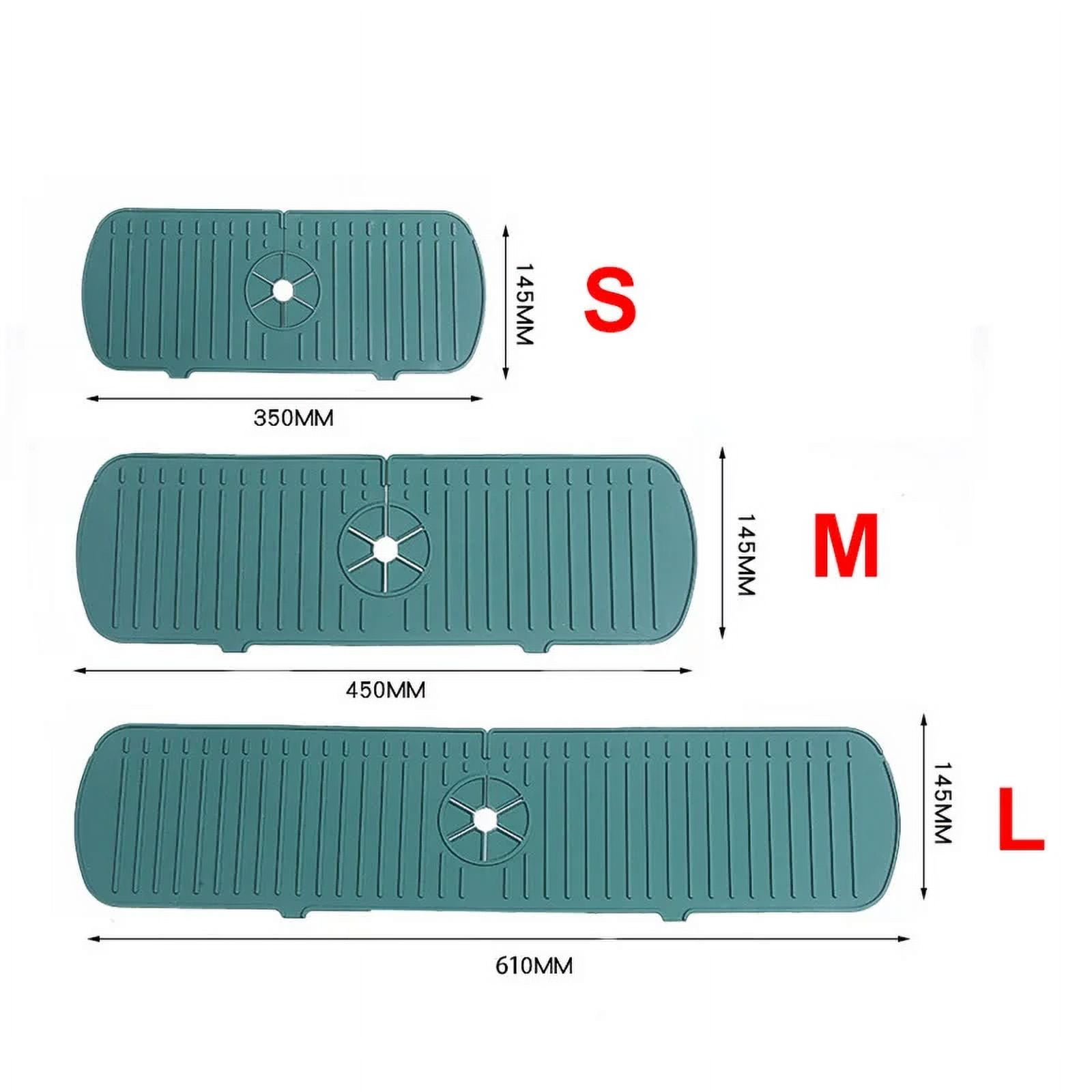 1Pcs Silicone Faucet Mat Water Ripples Kitchen Bathroom Drainage Pad ...