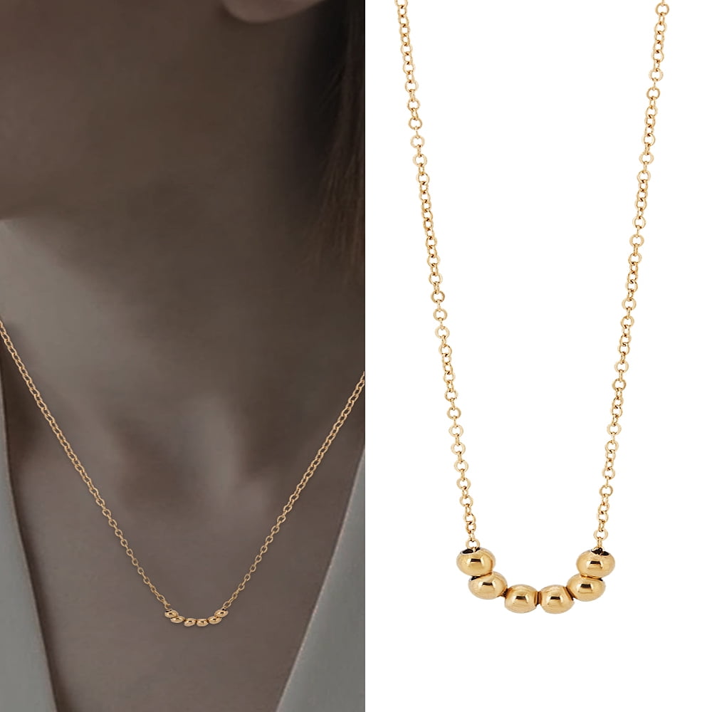 1Pcs Slider Round Pendant Necklaces Dainty 304 Stainless Steel for ...