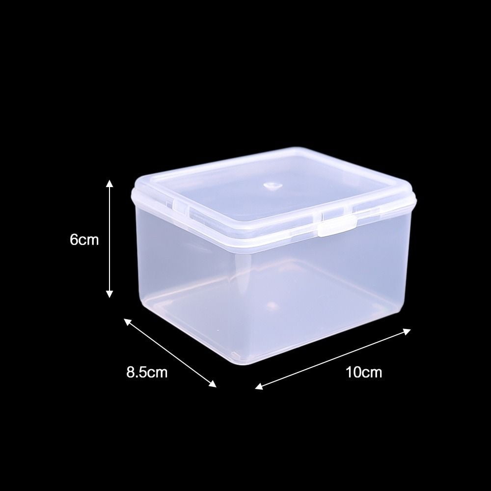 1Pcs Small Multi-purpose Rectangular Shape Plastic with Lid Storage Box Storage Case Small Thing ...