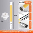 1Pcs Splashproof Free Bending Faucet Extension Tube 1 Mode Faucet ...