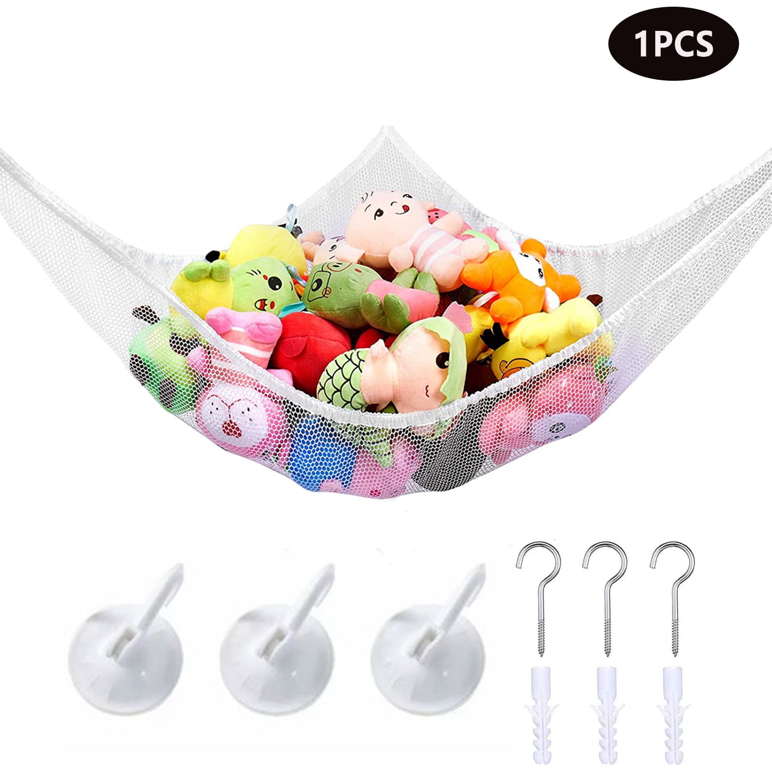 1Pcs Stuffed Animal Storage Nets,83*59*59in Toy Organizer Hammocks 7mm ...