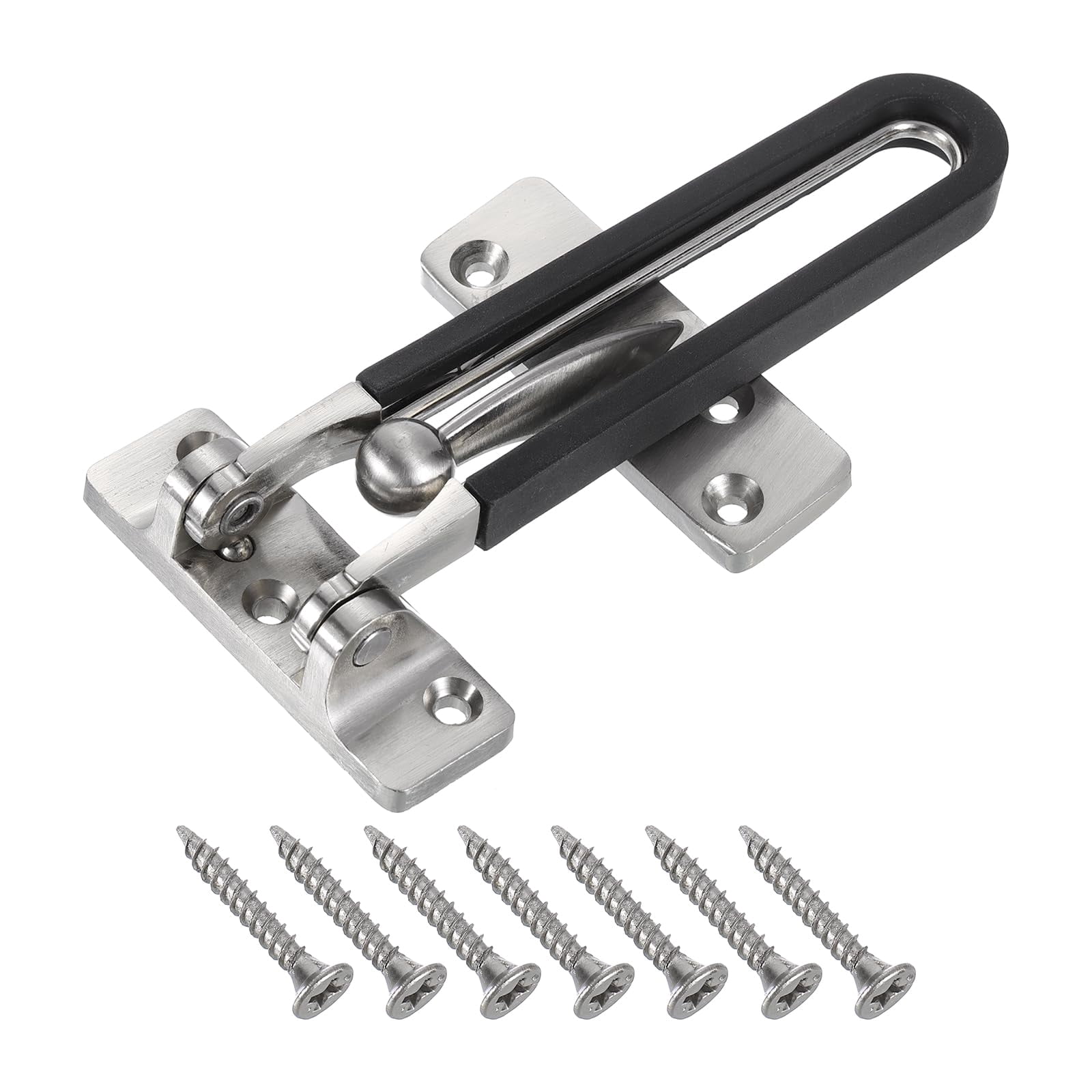 1Pcs Swing Bar Door Lock Leather Coated Safety Latches Security Door ...