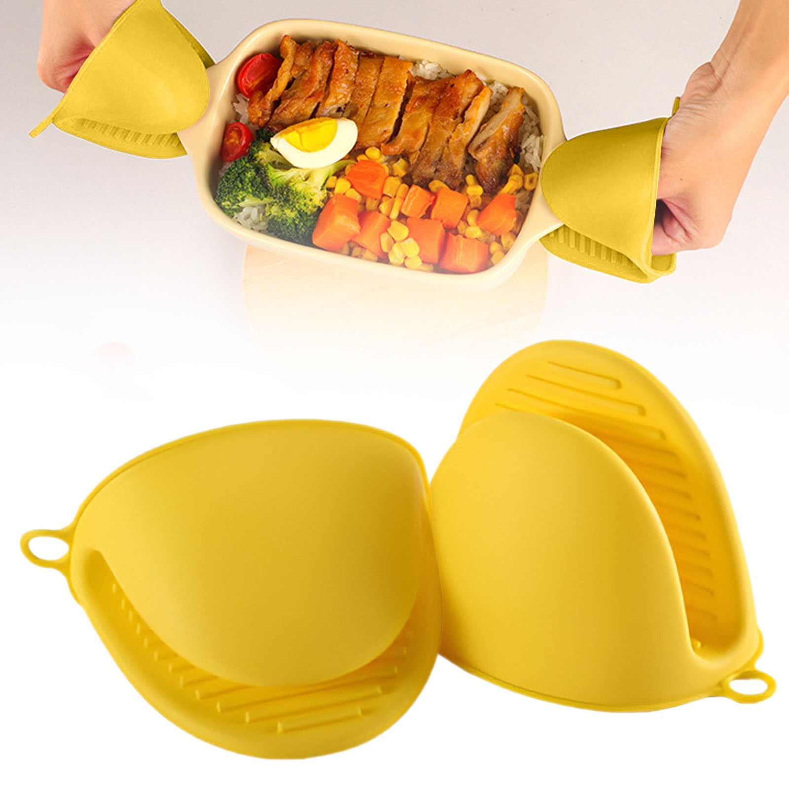 1Pcs Thick Silicone Oven Mitts Heat Resistant Pot Holder,Cute Mini ...