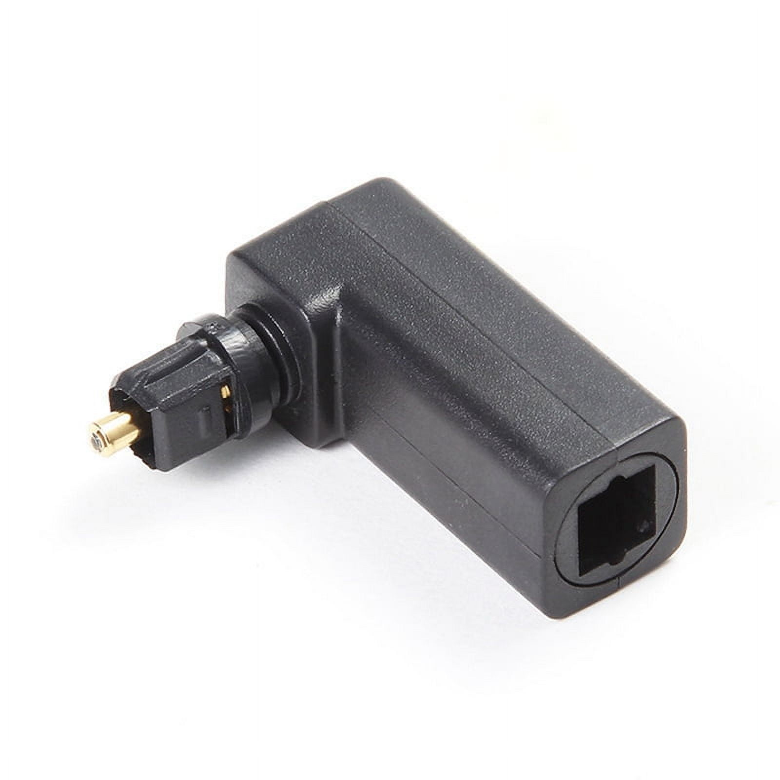 1Pcs Toslink 90 Degree Optical Audio Cable Adapter Male to Female Right ...