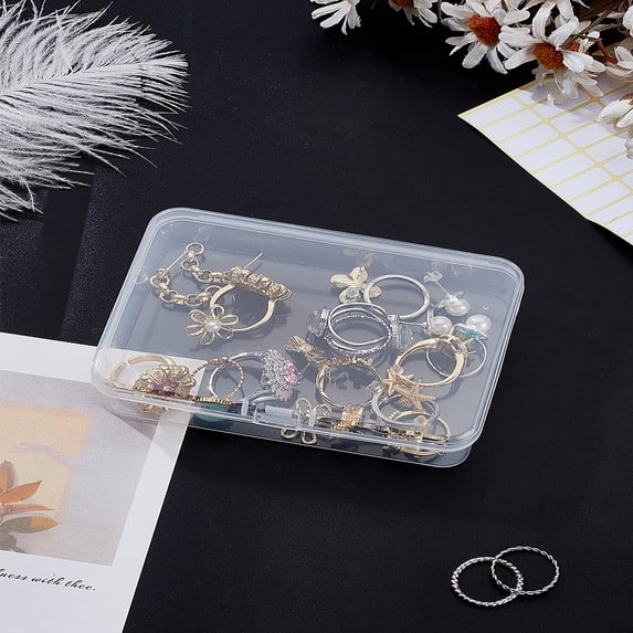 1Pcs Transparent Plastic Storage Boxes Fishing Tackle Box with 3 Sheets ...