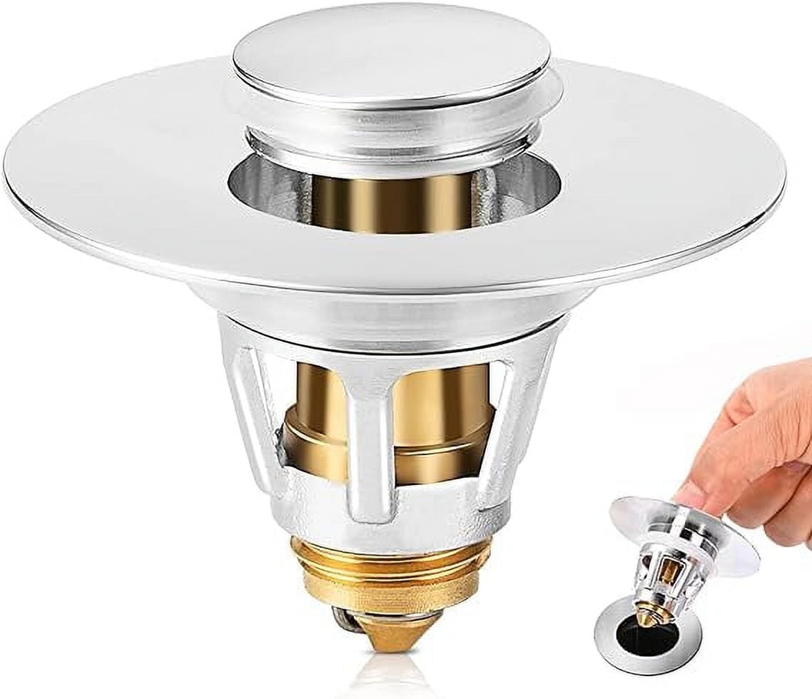 1Pcs Universal Bathroom Sink Stopper, Anti-Leakage, Anti-Clog, Brass ...