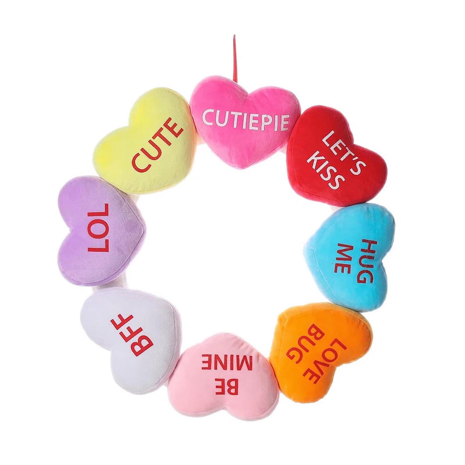 1Pcs Valentine's Day Pendant Wreath 15.75 Inches Suitable For Home ...