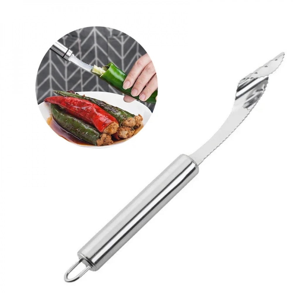 1Pcs Vegetable Fruit Coring Tool Pepper Tomato Slicer Edge Rotating ...