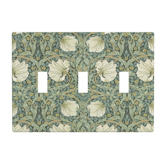 1Pcs Vintage Green Floral Wall Plates decorative light switch cover ...