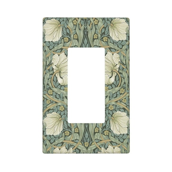 1Pcs Vintage Green Floral Wall Plates decorative light switch cover ...