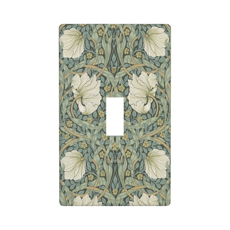 1Pcs Vintage Green Floral Wall Plates decorative light switch cover ...