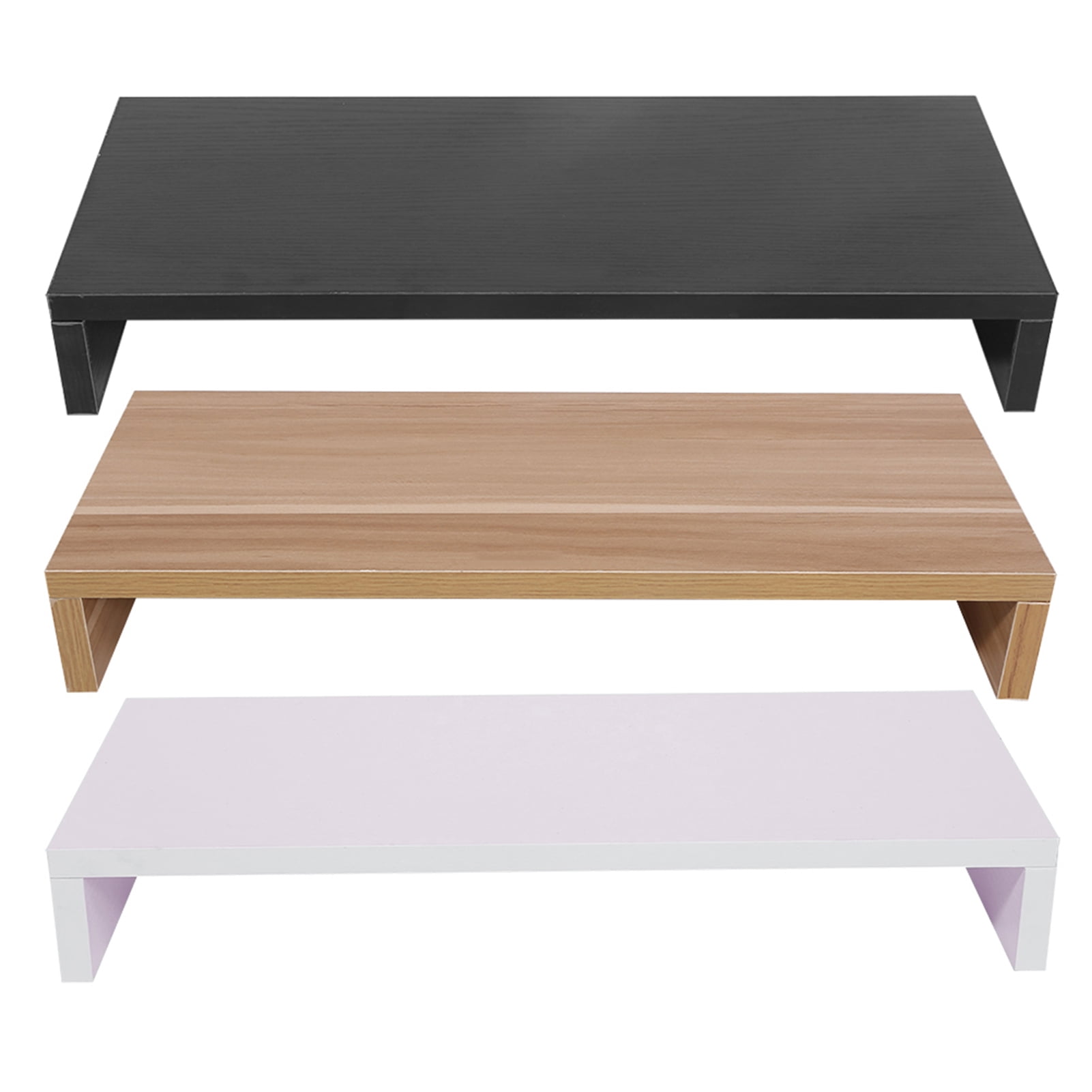 1Pcs Wooden Stand LED LCD Computer Monitor Riser Desktop Organizer ...