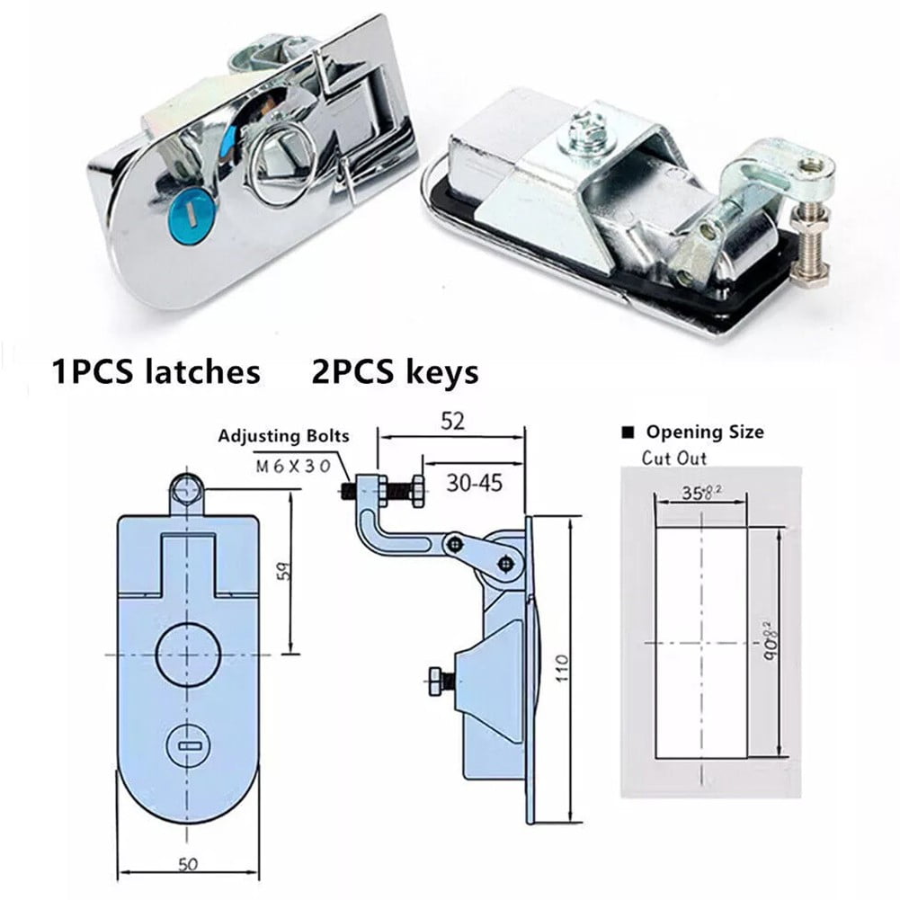1Pcs Zinc Alloy Sealed Lever Compression Latch & Lock Fit For Southco ...