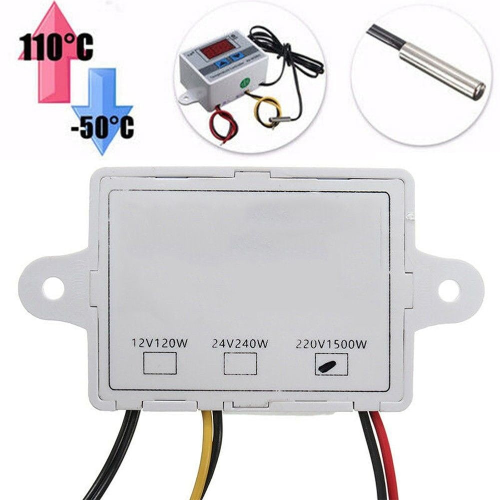1Pcstemperature Regulator 110V-220V Digital Thermostat For Xh-W3001 With Probe 110-220V/1500W ...