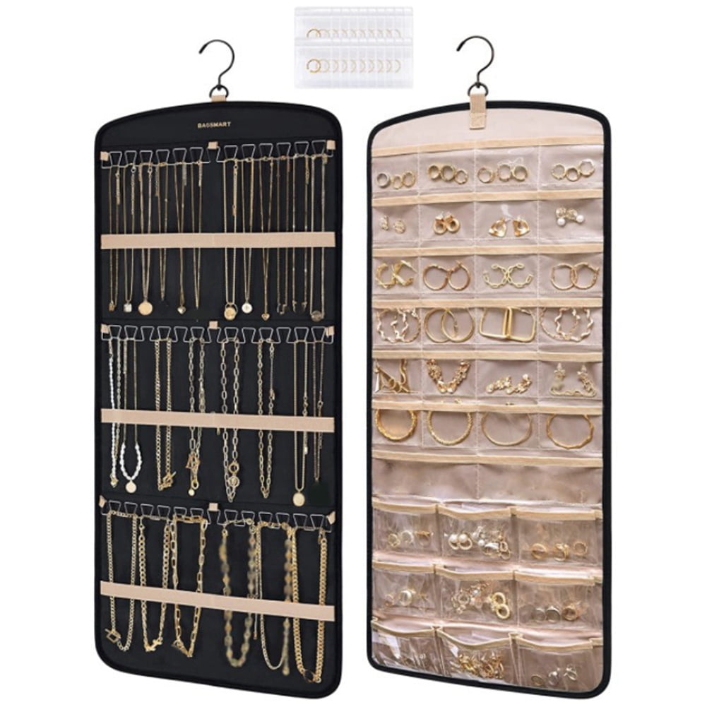 Jewelry organizer with zippered pockets store