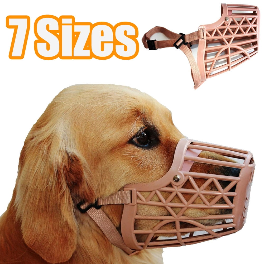 1Piece Pet Supply - Basket Muzzle - Cage Dog Muzzle, Prevents Barking, Biting and Chewing - Dog ...