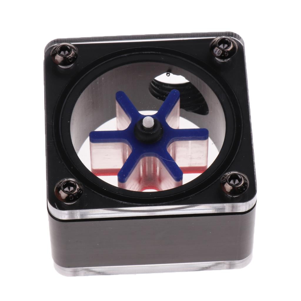 1Piece Water Cooling Meter Acrylic G1/4-Threaded Indicator Square Shape ...