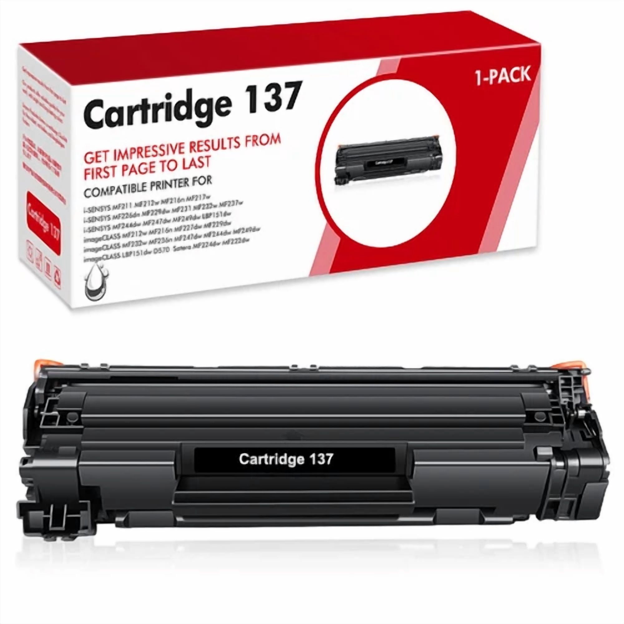 1Pk Crg137 Toner Cartridge Fits For Canon 137 Use With Imageclass ...