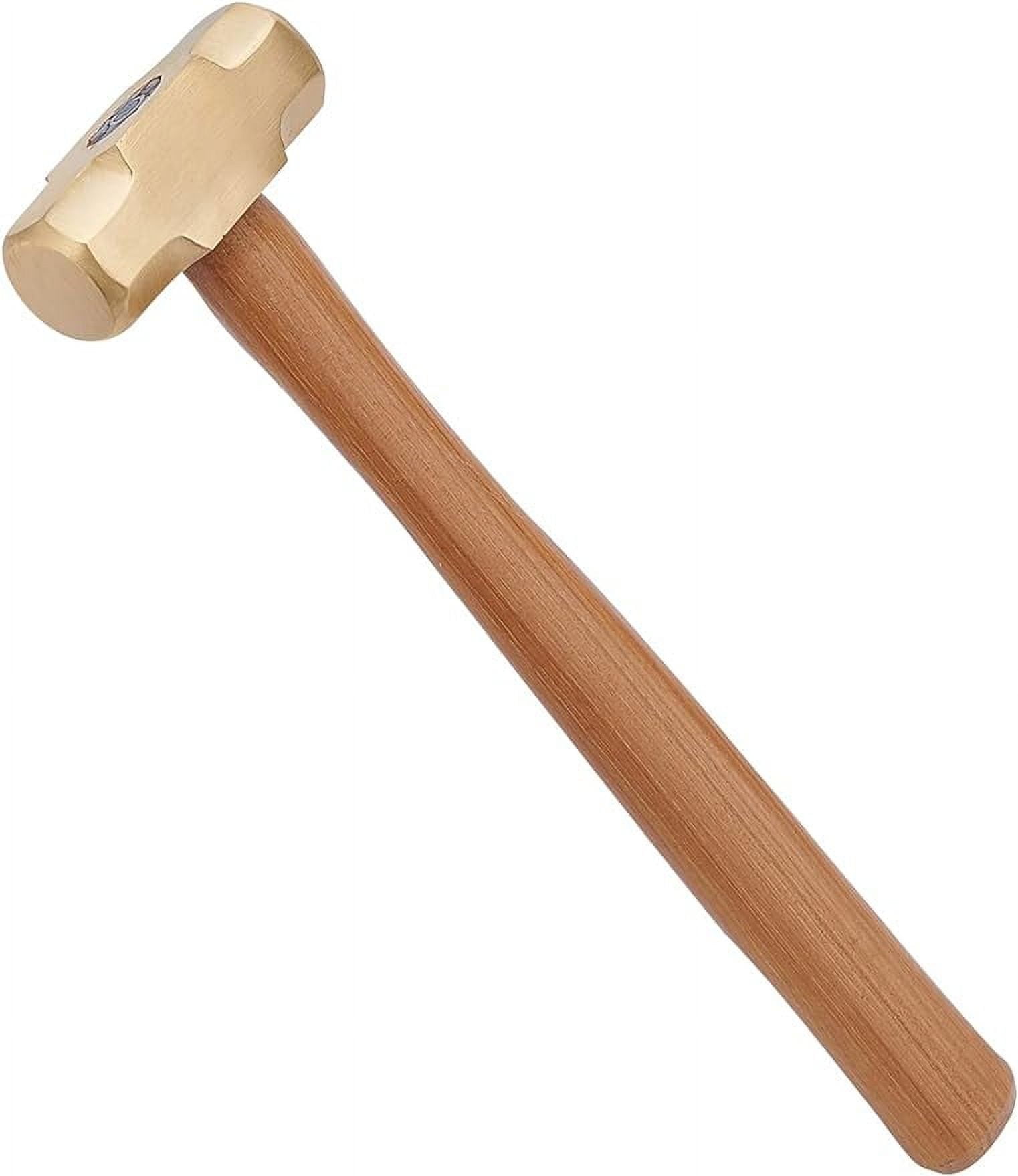 1Pound 30mm Brass Solid Brass Hammer with Wood Handle for Jewelry Craft ...