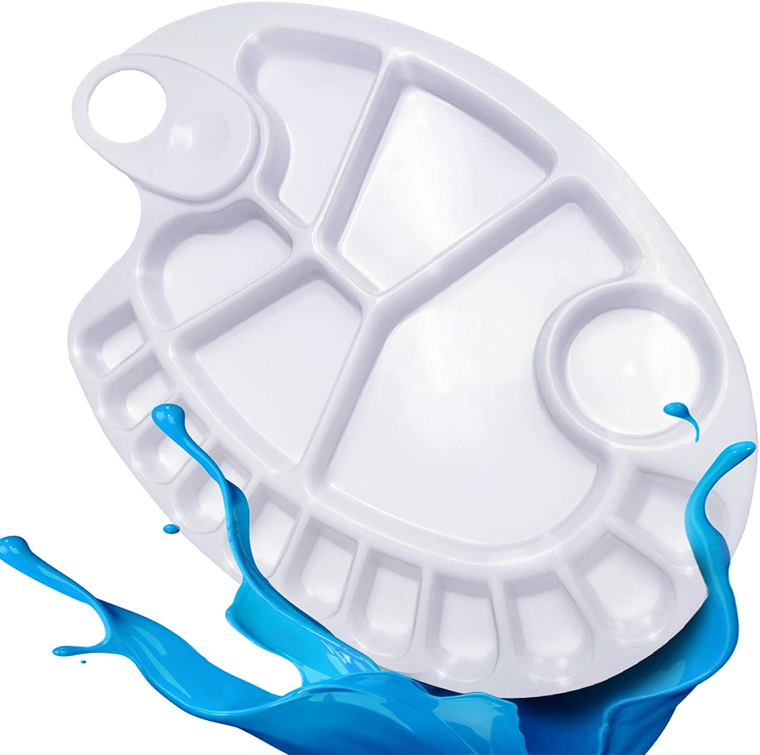 1Ps Large Paint Tray Pallet, Plastic Paint Palette，Non-Stick Palate for ...