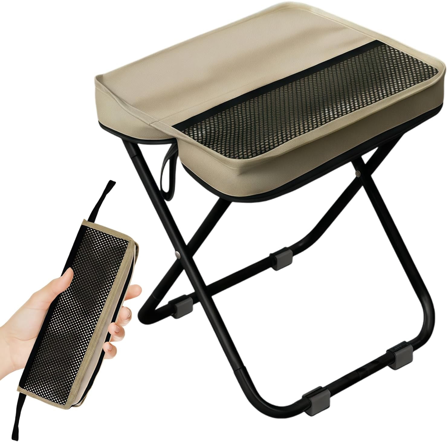 1Ps Portable Folding Stools, Collapsible Pocket Chair, Foldable Camping ...