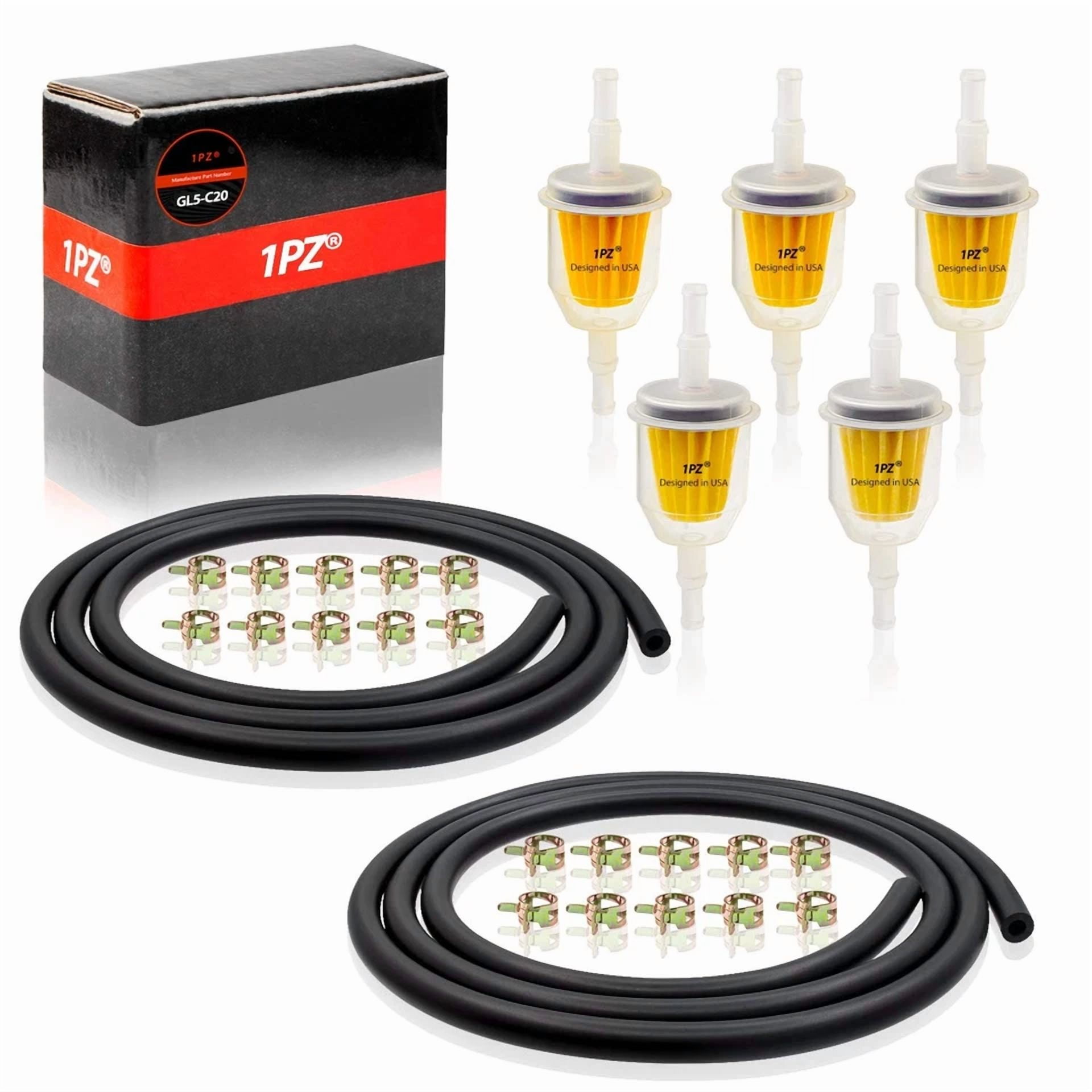 1Pz Gl5-C20 3/16 & 1/4 Inch Id Gas Fuel Line Tubing Hose Clamps And ...