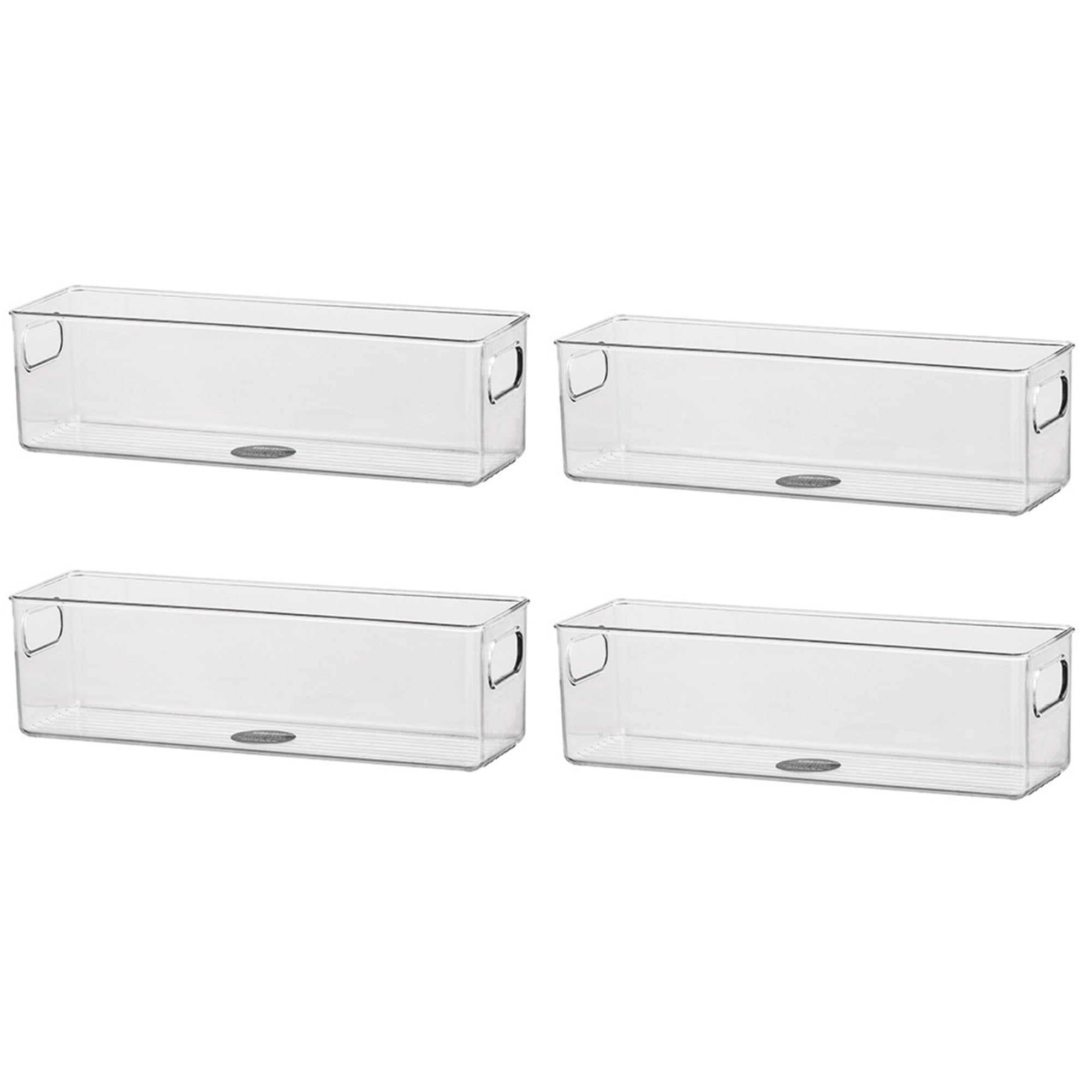 1Quart Plastic Pantry Container, Stackable Fridge Organizer Bins with ...
