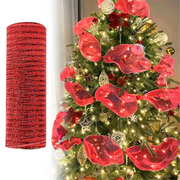 1Roll 10 Yards Christmas Ribbon Sequin,Festival Decorative Ribbons,for ...