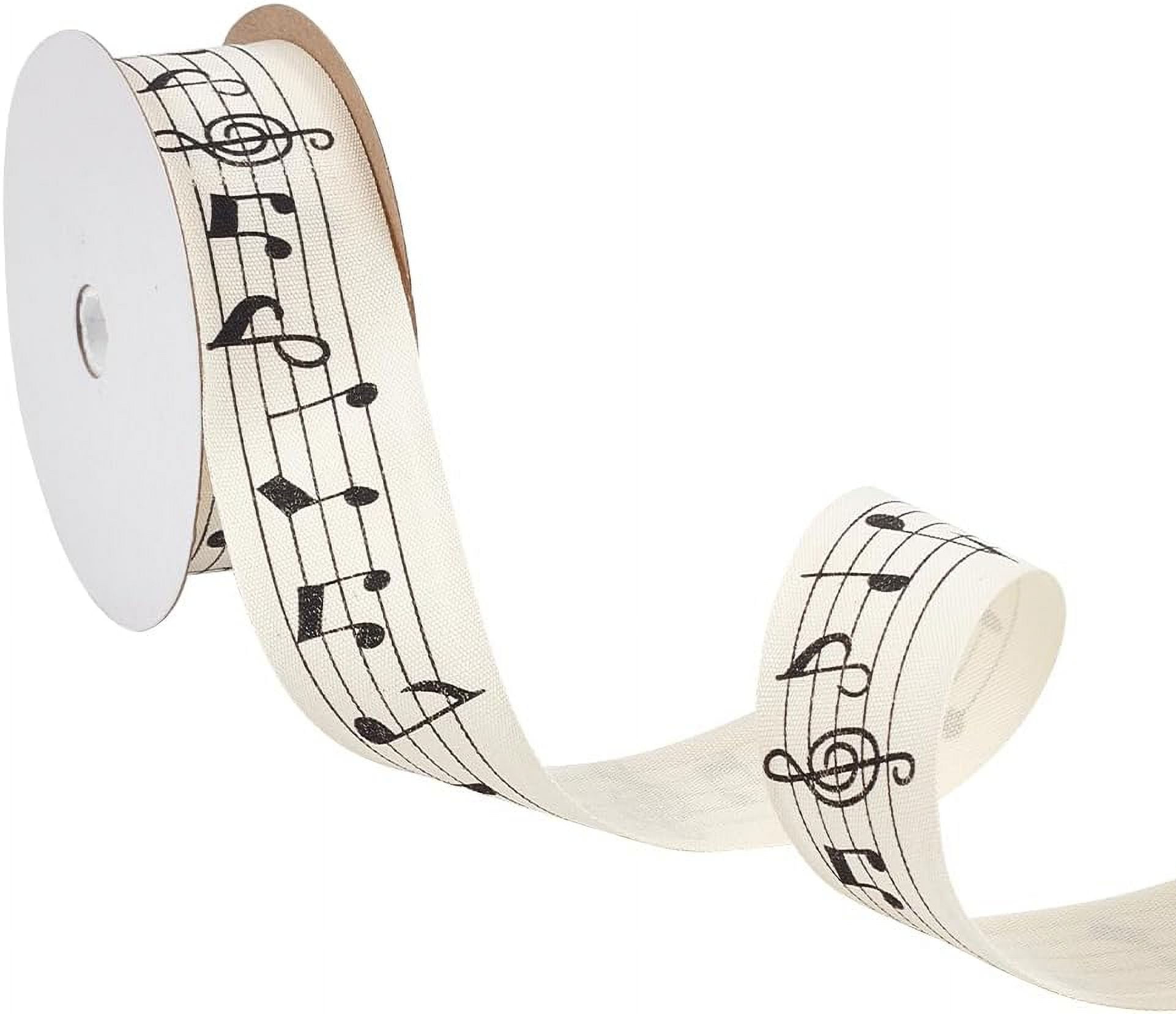 1Roll 11 Yards Music Note Ribbon 1.2 Inch Single Face Music Craft ...