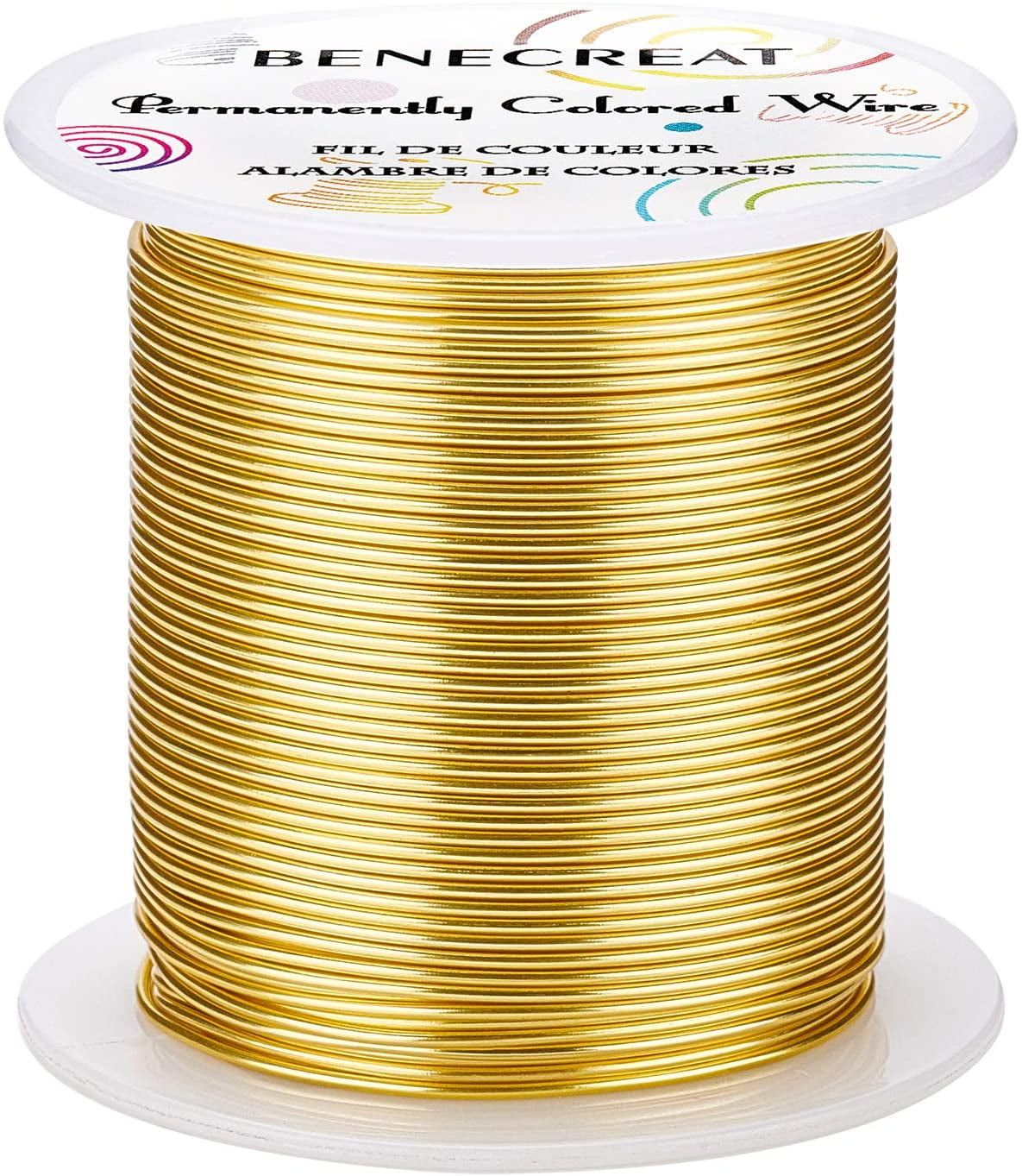 18Gauge 32 Yards Tarnish Resistant Gold Wire Jewelry Beading Wire ...