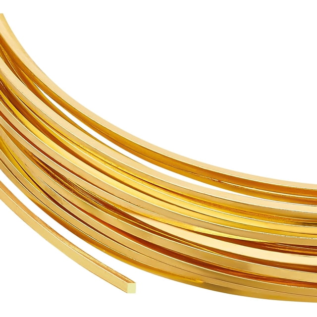 20 Gauge 16 Feet Square Copper Wire Golden Brass Wire for Jewelry ...