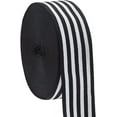 1Roll 25 Yards Polyester Stripe Ribbons Garment Accessories White Black ...